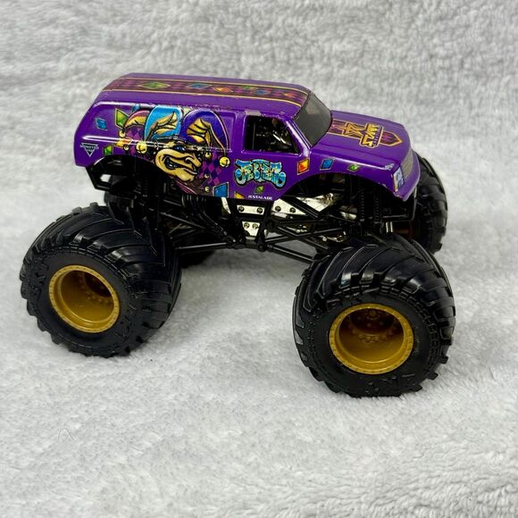Spin Master | Toys | Monster Jam Jester Purple Gold Wheels Loose 4x4 ...